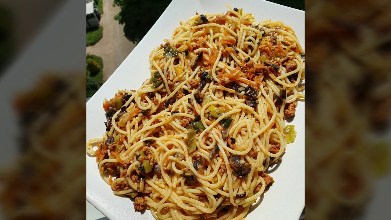 Shpageta me perime (shpaget kineze) - YouTube