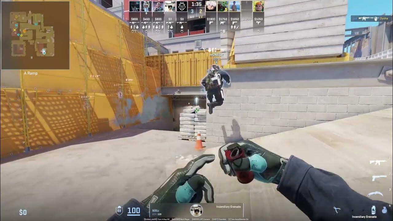 NiKo shows vertigo nades to take ramp control in CS2 - YouTube