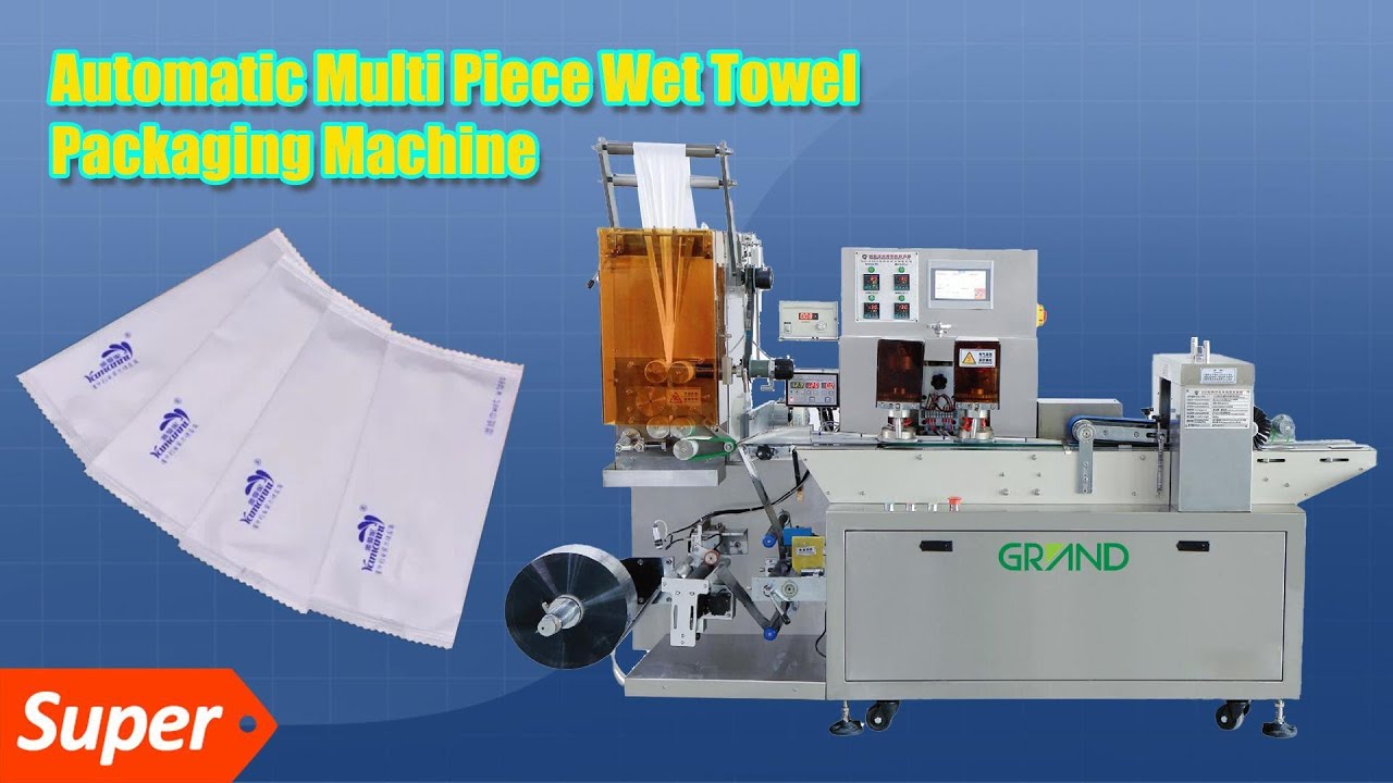 GH-260G high speed single sachet wet wipes machine - YouTube