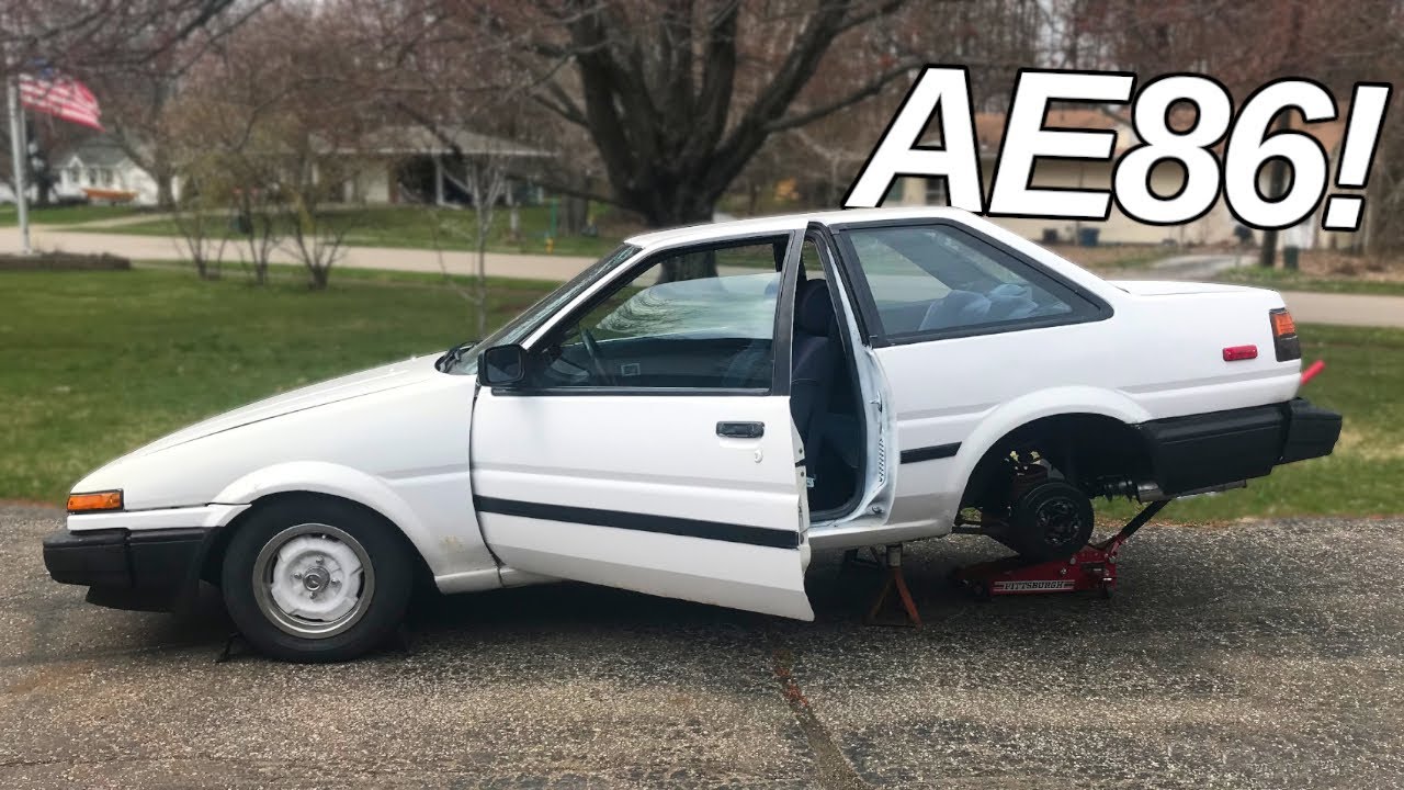 Lowering My AE86 For FREE - YouTube