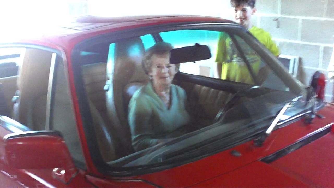 Grandma trying to steal the Porsche;) - YouTube