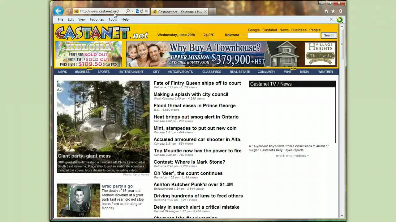 Set your home page in Internet Explorer 9 - YouTube