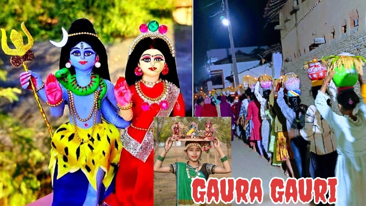 Gaura Gauri ll gaura Gauri kalash yatra ll bhathagaon B ll #happydiwali ...