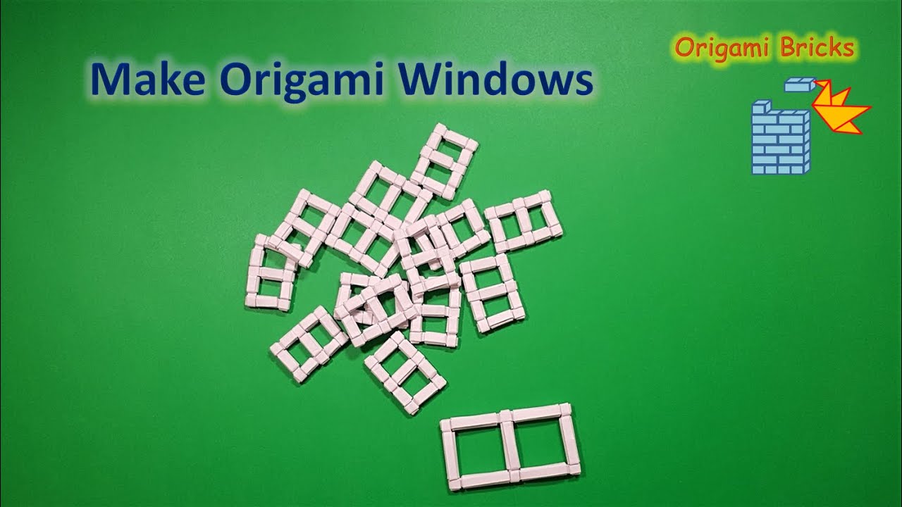 How to Make Origami Window Frame | Origami Bricks and Tiles - YouTube