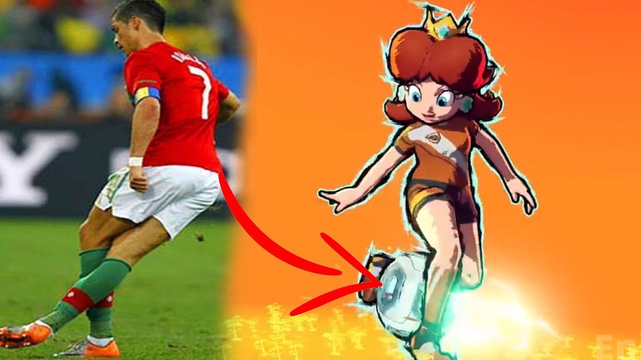 Daisy Hyper Strike Rabona Shoot - Mario Strikers Battle League - YouTube