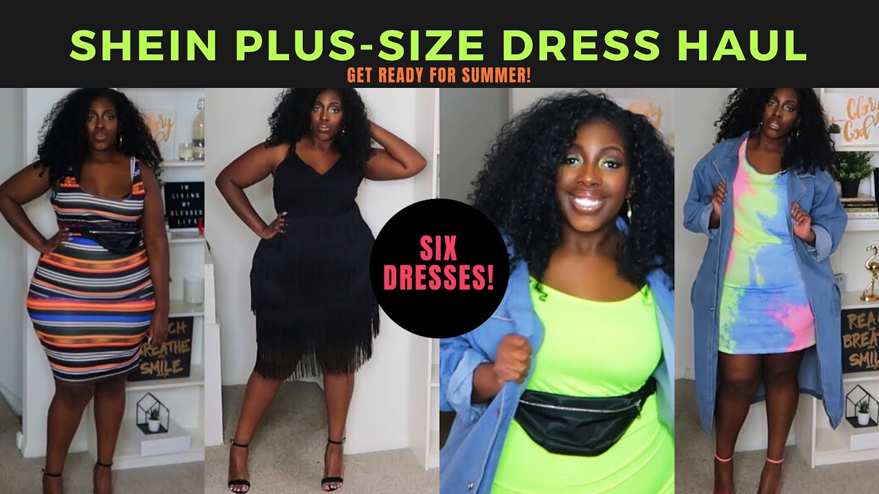 2019 Spring/Summer SheIn Plus Size Dress Try-On Haul - YouTube