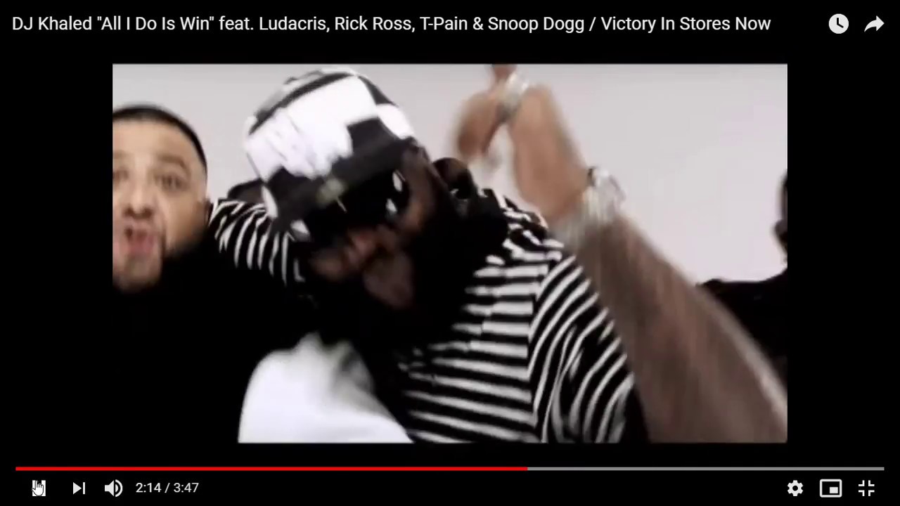 DJ Khaled - "All I Do Is Win" feat. Ludacris, Rick Ross, T-Pain & Snoop ...