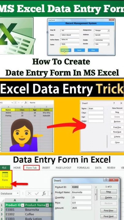 Excel Data Entry Tricks Data Entry From In Excel Shortvideo Yutubeshorts Yutube Ytshorts