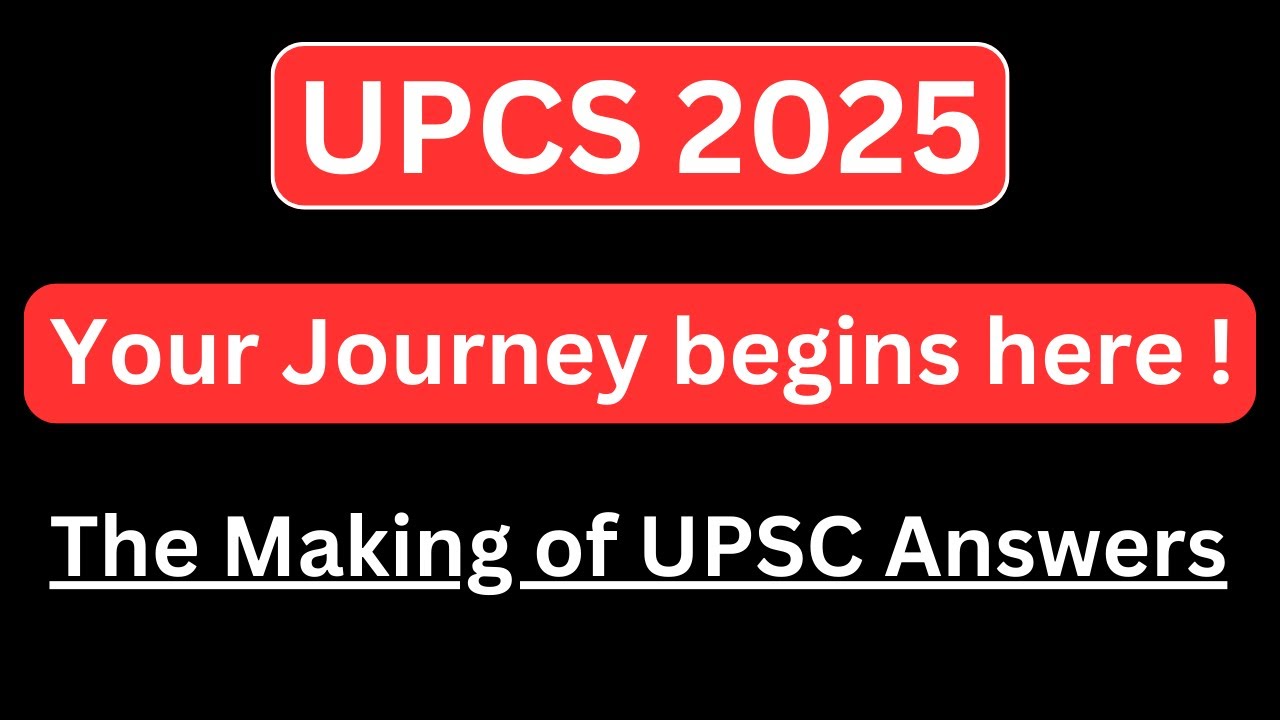 UPSC 2025 - The *Backbone* of your UPSC Preparation - YouTube