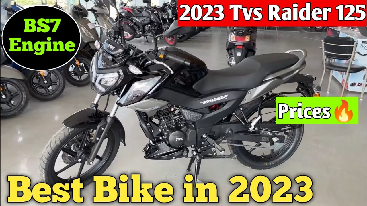 2023 New Tvs Raider 125 Bs7 Single Seat Launched 🔥| E20 Fuel & OBD2 ...