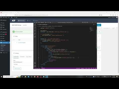 Accordion Repeater Field on WordPress using ACF Pro Tutorial - YouTube