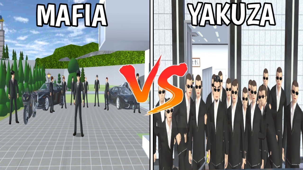 TAWURAN MAFIA VS GENG YAKUZA!! - SAKURA SCHOOL SIMULATOR - YouTube