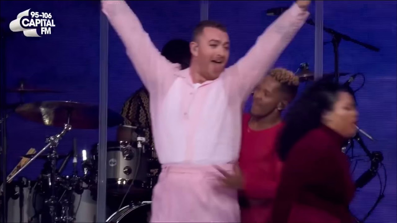 Sam Smith was hit on the stage - YouTube