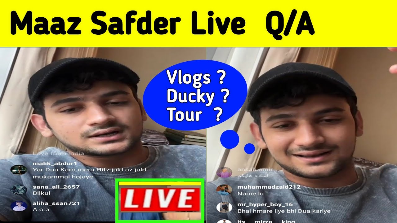 Maaz Safder Live On Instagram From Makkah | Maaz Safder Vlog Update ...