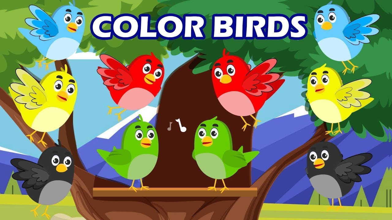 Color birds | Kids & Nursery Rhymes | Sing Along Song | Animated - YouTube