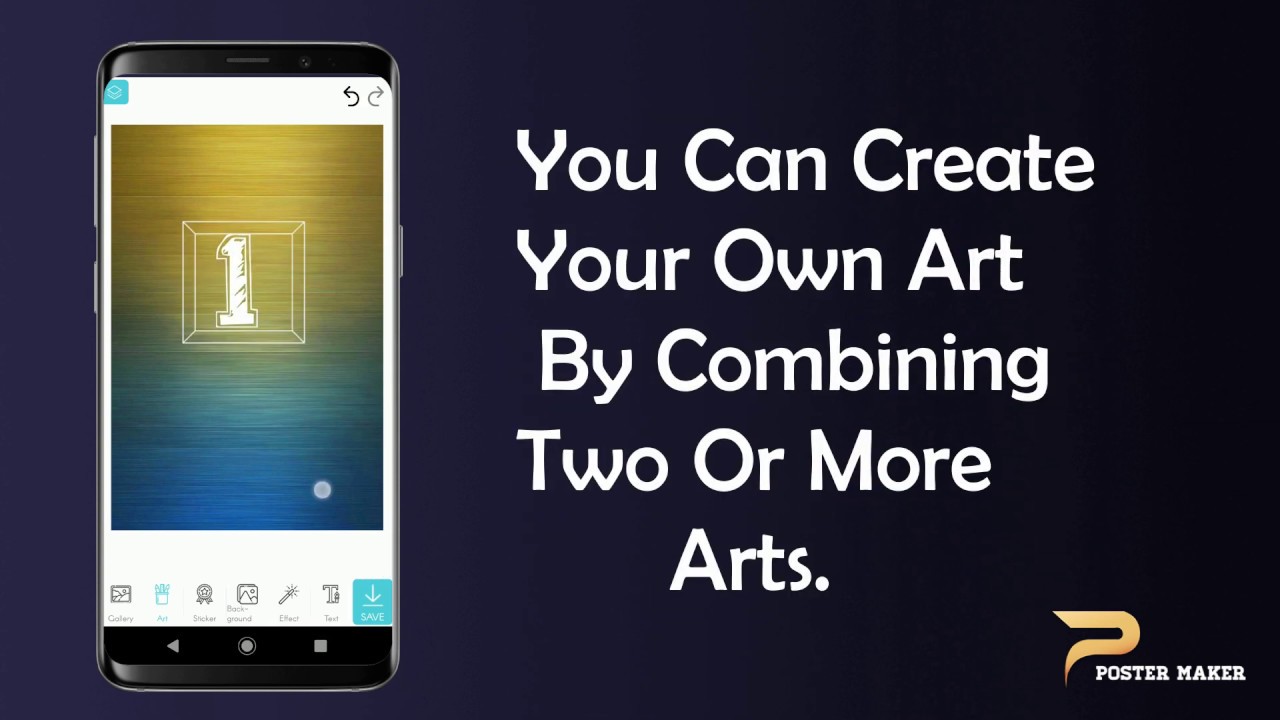 How to use art design in Poster Maker App | Poster Maker Art Tutorial ...