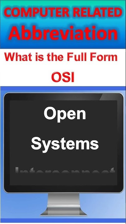 OSI Open Systems Interconnect #yashinfotech #computergkknowledge #basiccomputerknowledge # ...