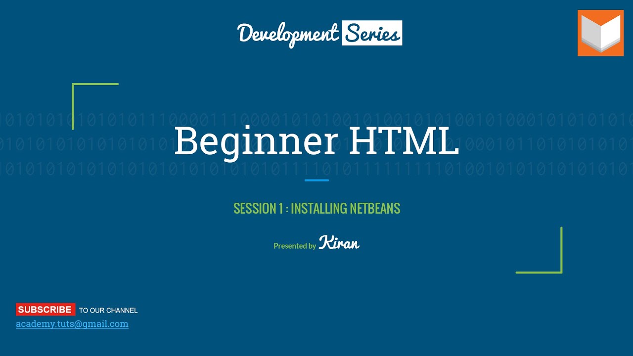 Beginner HTML : Session 1 - Installing Netbeans IDE - YouTube