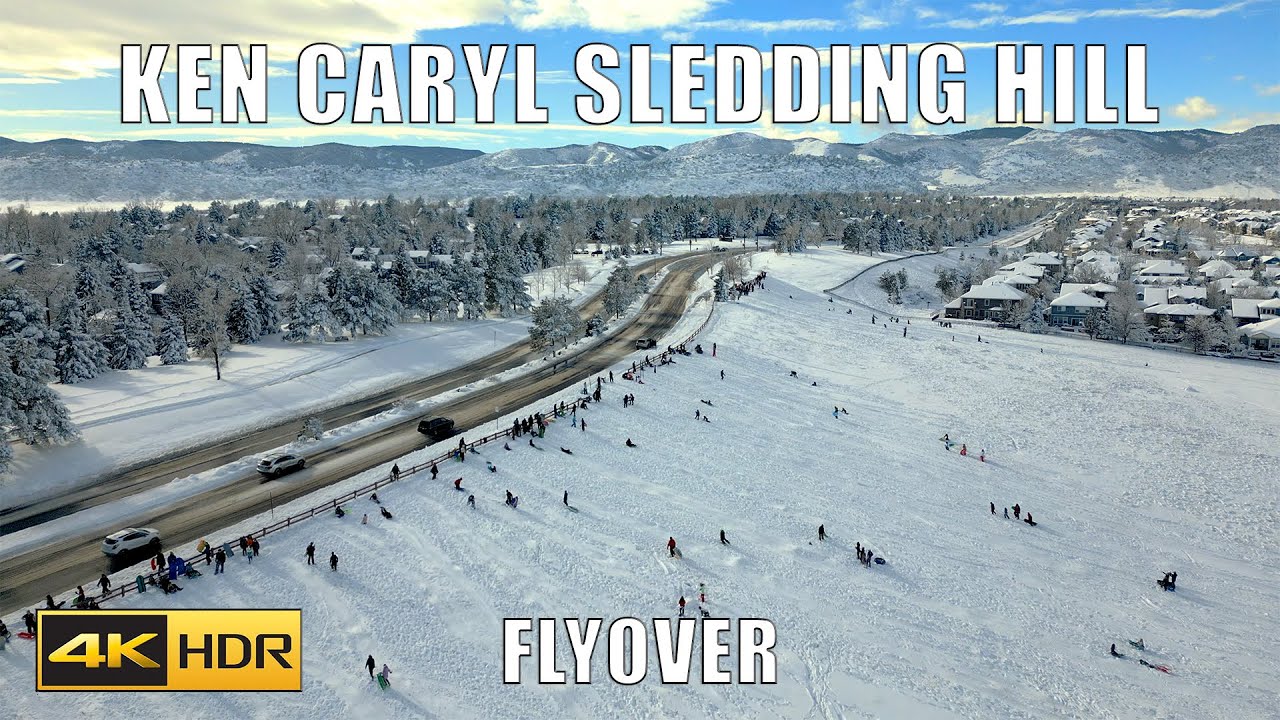 Ken Caryl Sledding Hill | HDR Flyover | Littleton, CO - YouTube