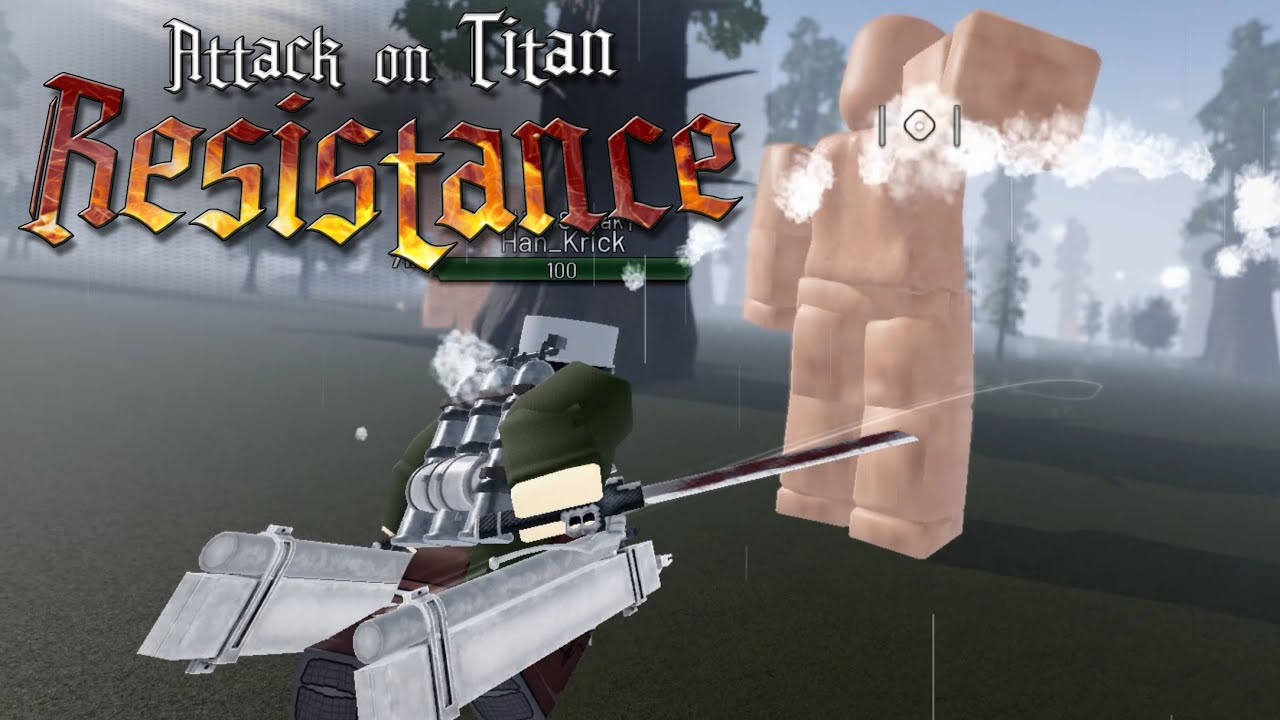 Gameplay - Attack on Titan : Resistance [DEMO] (Roblox) - YouTube