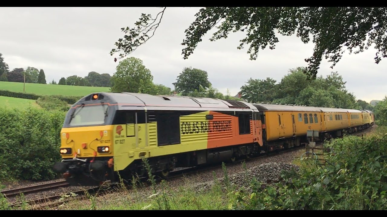 Colas Rail Class 67023 (Stella) & 67027 (Charlotte) With NR Test Train ...