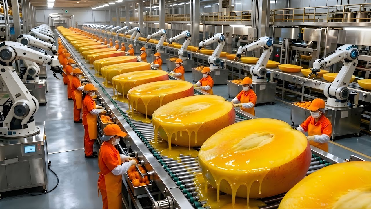 How They Make Perfect Chewy Mango Slices: Inside a Dried Mango Factory ...