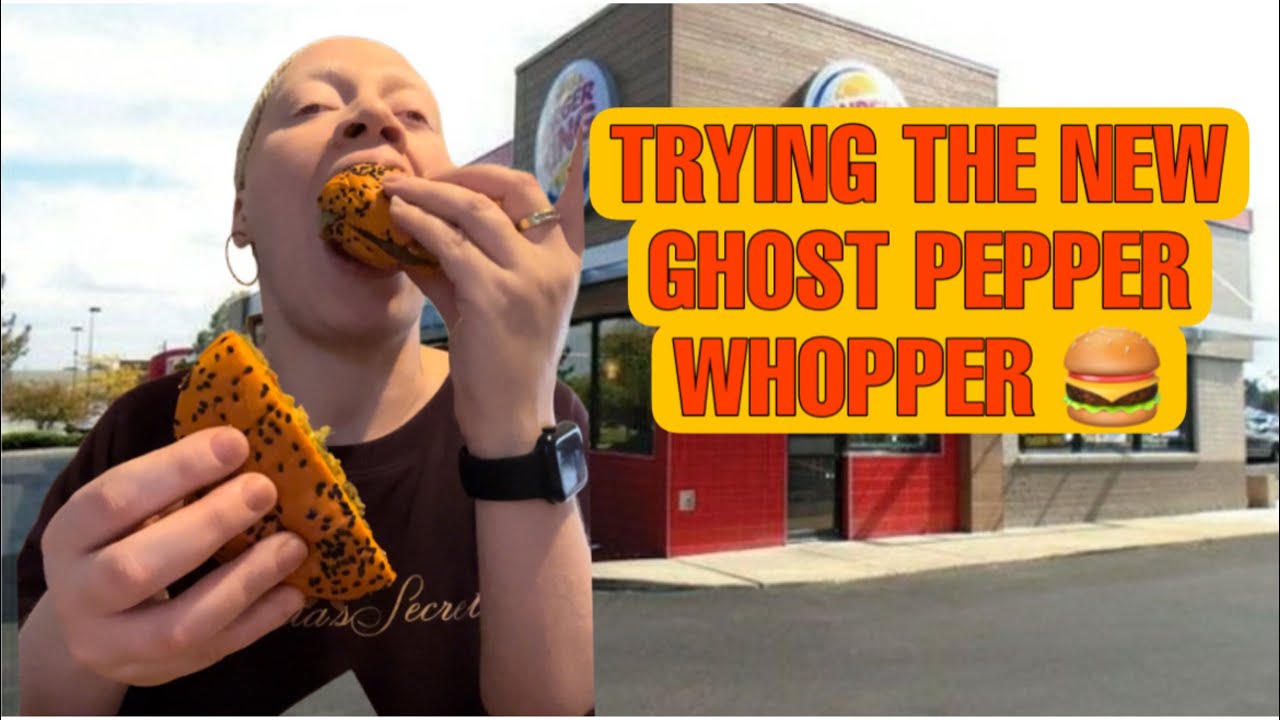 TRYING THE GHOST PEPPER WHOPPER 🍔 - YouTube