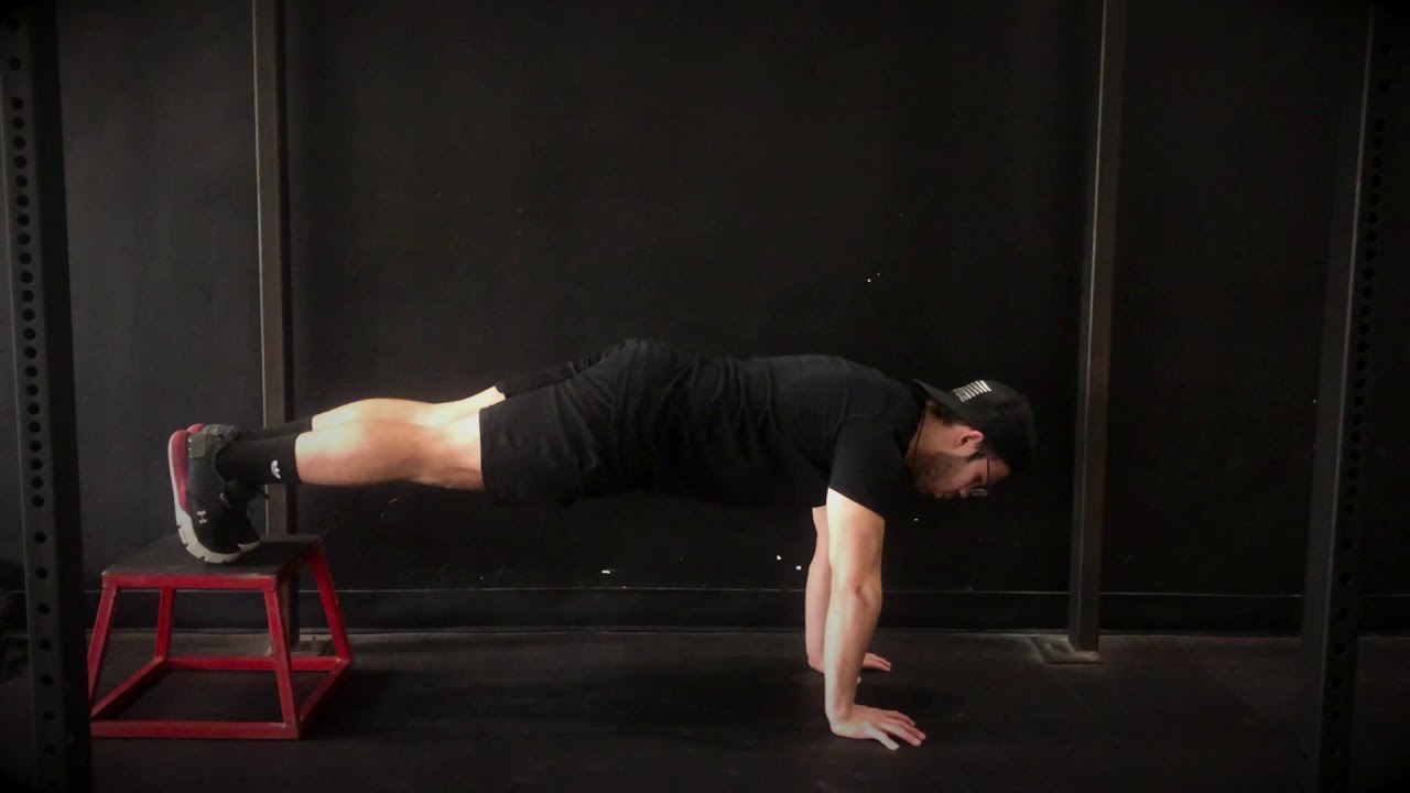 Tall Plank: Feet Elevated - YouTube