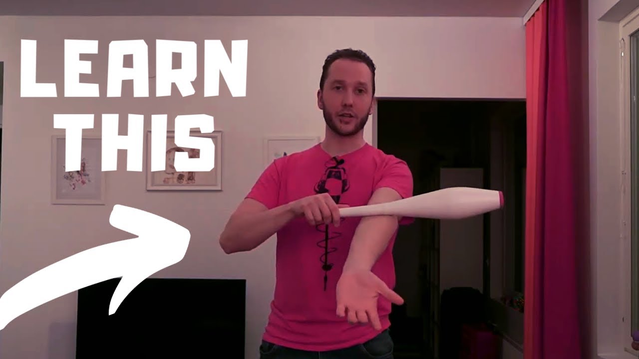 Cool elbow club move Juggling Tutorial - YouTube