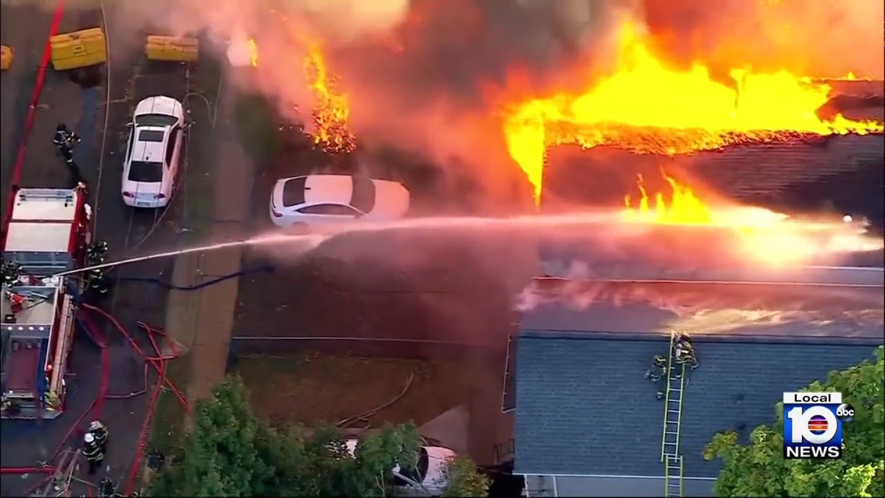 Dozens displaced following New Jersey fire - YouTube