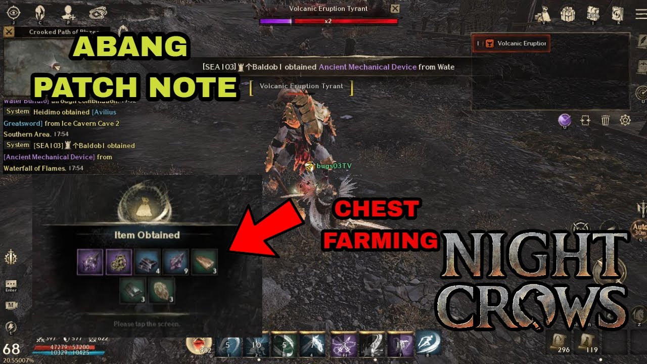 NIGHT CROWS - Abang Patch Note Lets G! Tapos Chest Hunting - YouTube