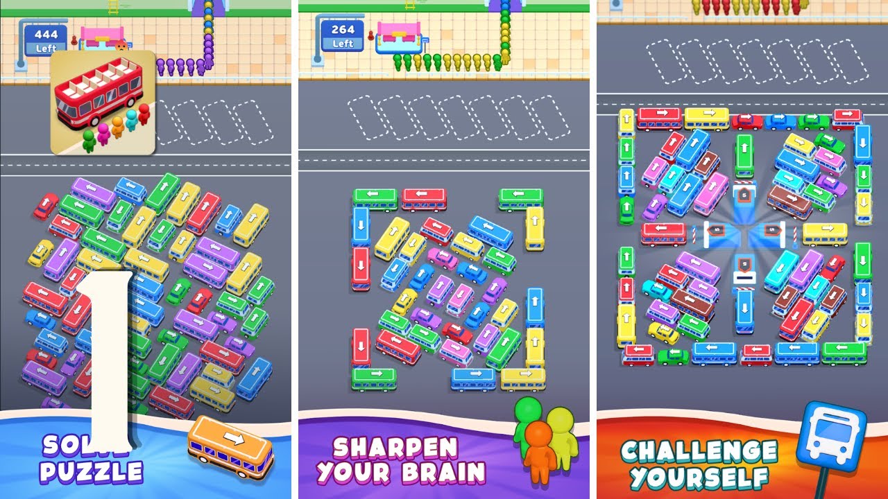 Bus Escape: Traffic Jam Gameplay Walkthrough Part 1 - Level 1 ~ 8 ...