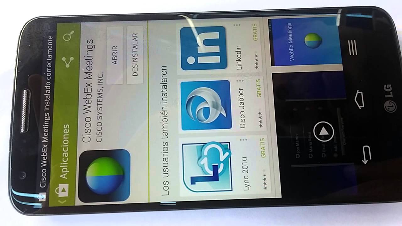 Instalacion App Webex en Android conferencias - YouTube