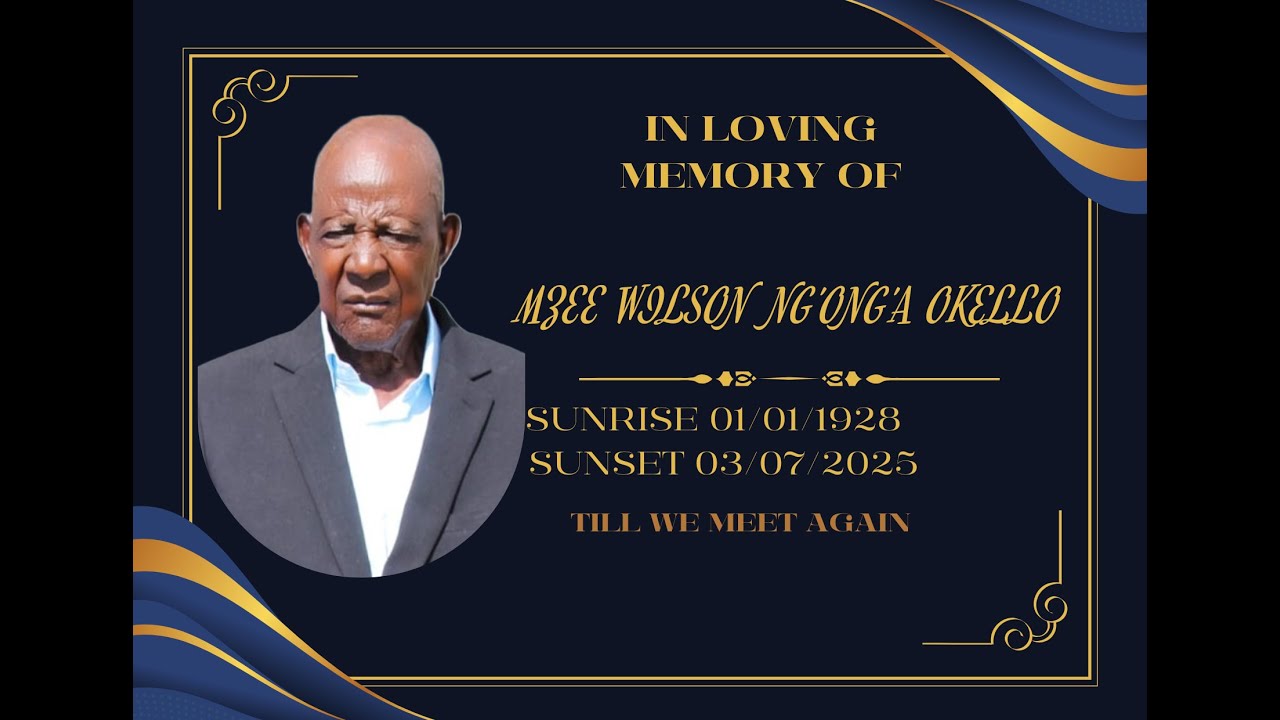 Celebration Of Life Of WILSON OKELLO - YouTube