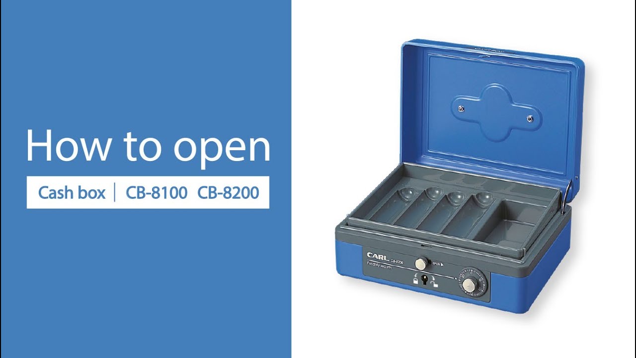 Carl CB-8100/ 8200 how to open - YouTube