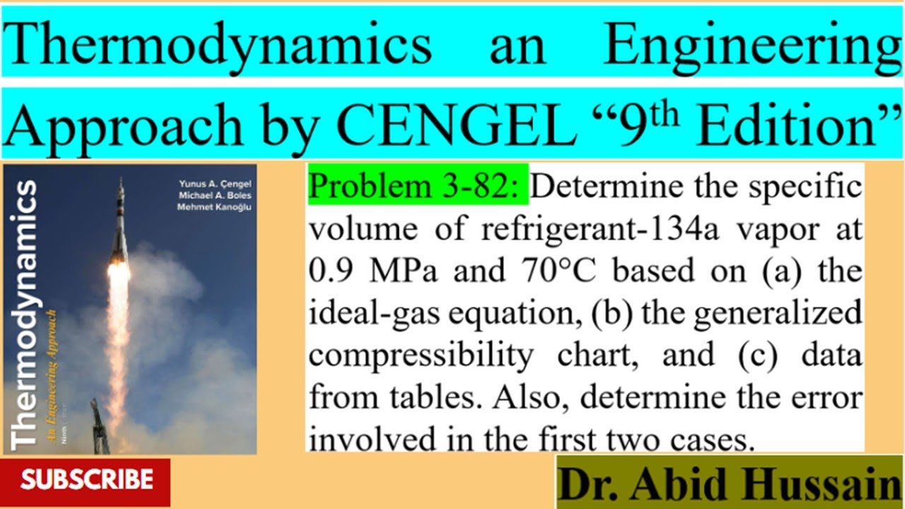 Find the specific volume and % error |P 3-82|ThermodynamicsAn ...