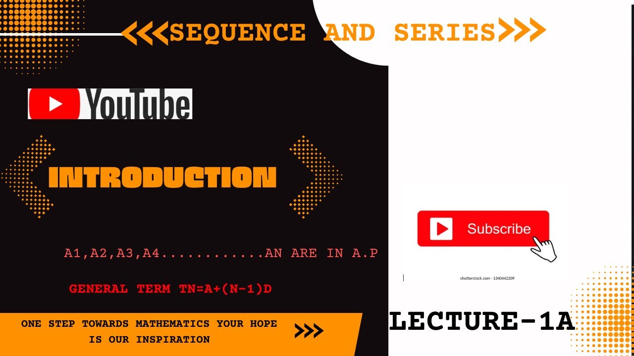 Sequence and Series Or Progression Lecture-1A Introduction - YouTube
