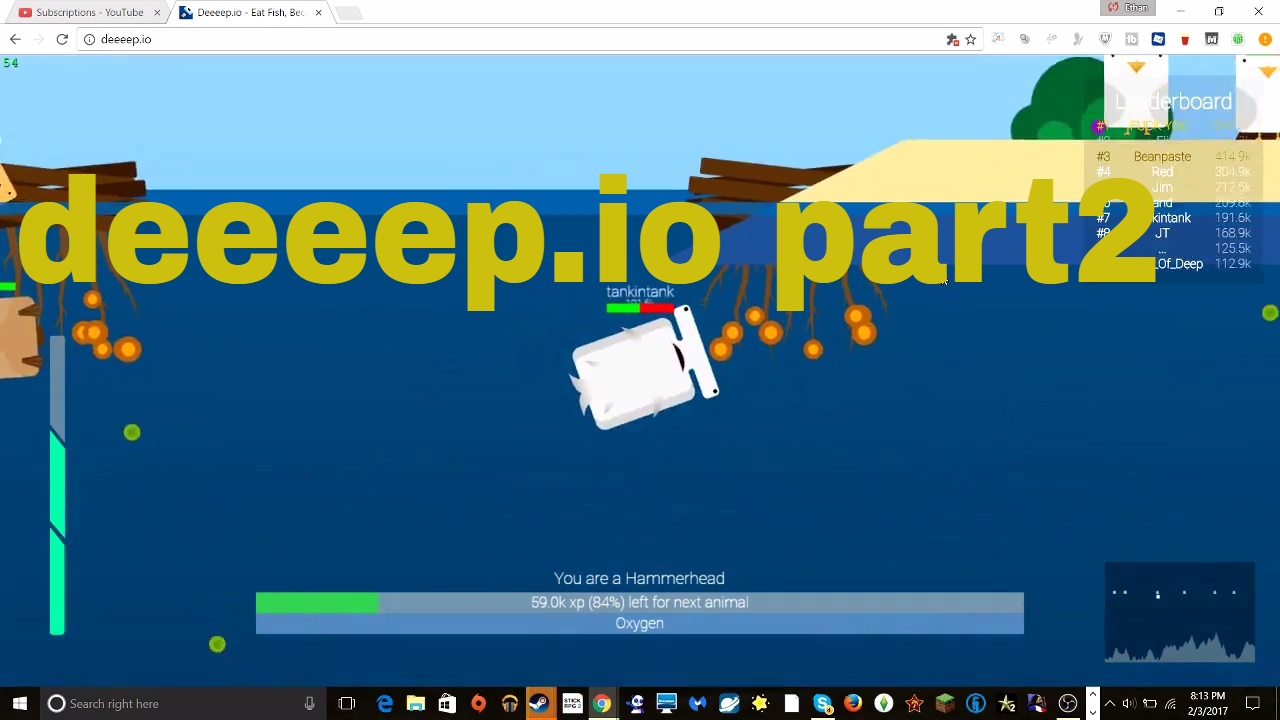 deeeep.io the quest to become a shark - YouTube