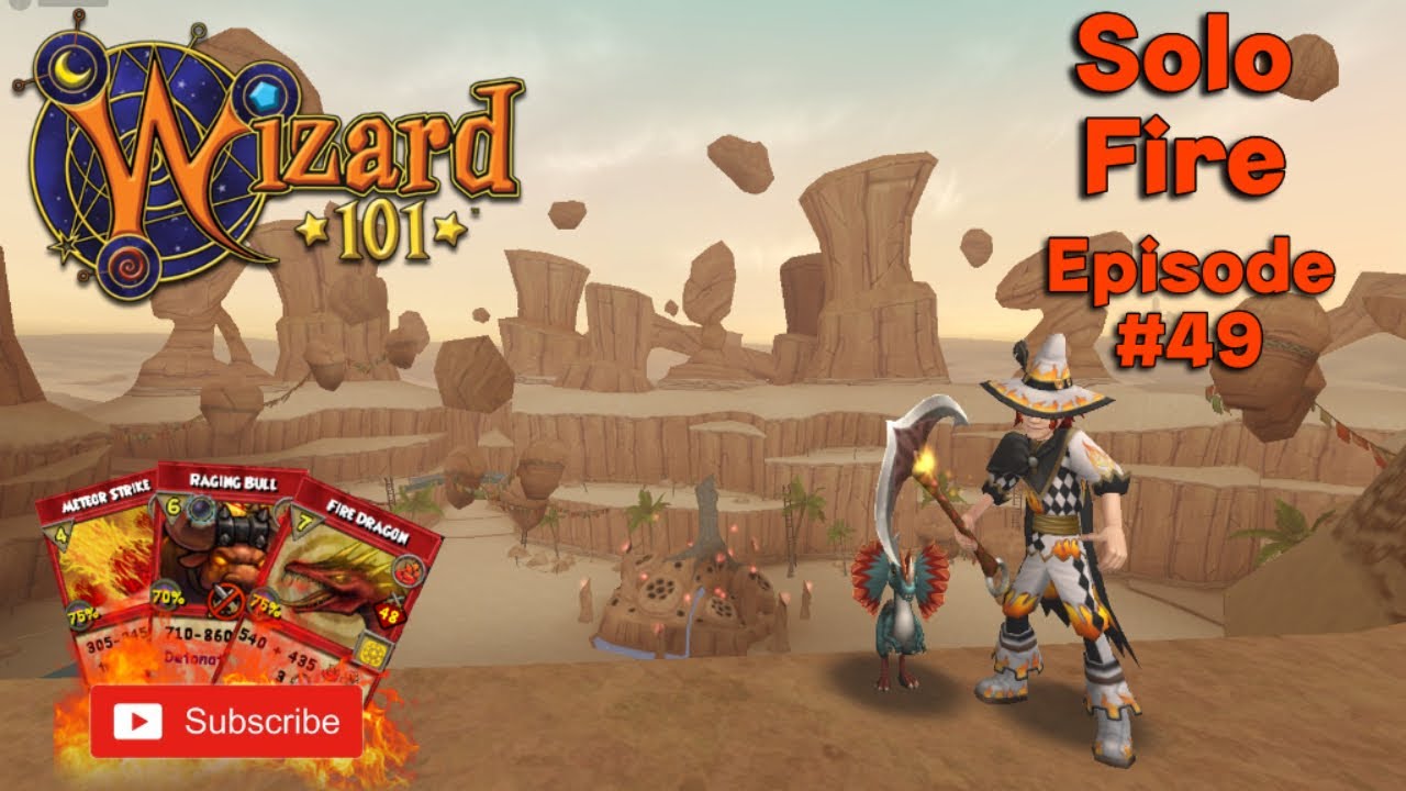 Wizard101 The Desert Claims Yet Another Solo Fire !!! - YouTube