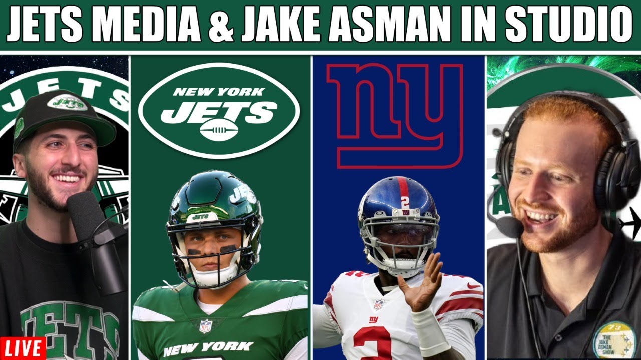 Jake Asman Joins The Jets Media Studio to PREVIEW Jets vs Giants ...