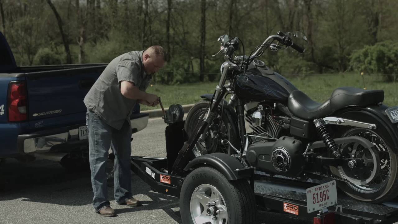 ZPRO MCZ 1200 Motorcycle Trailer - YouTube