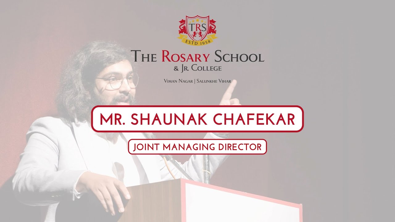 TRS Investiture Ceremony 2023 | Mr. Shaunak Chafekar, Joint Managing ...