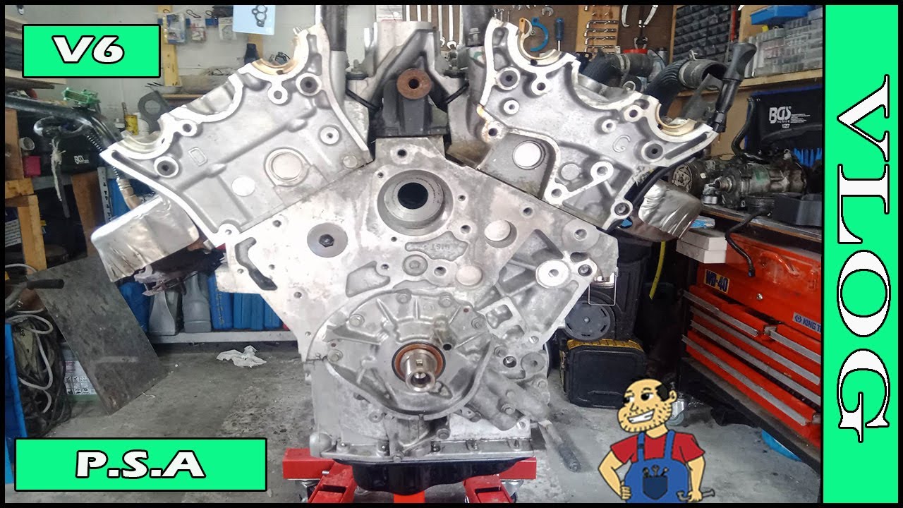 Je fait l'étanchéité du bas moteur du v6 ES9J4S - YouTube