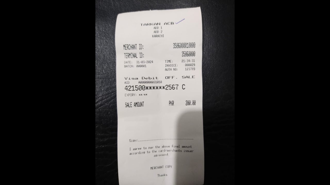 Offline Sale with Customize Receipt - YouTube