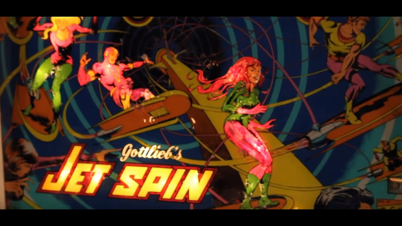 1977 Gottlieb JET SPIN pinball machine - YouTube