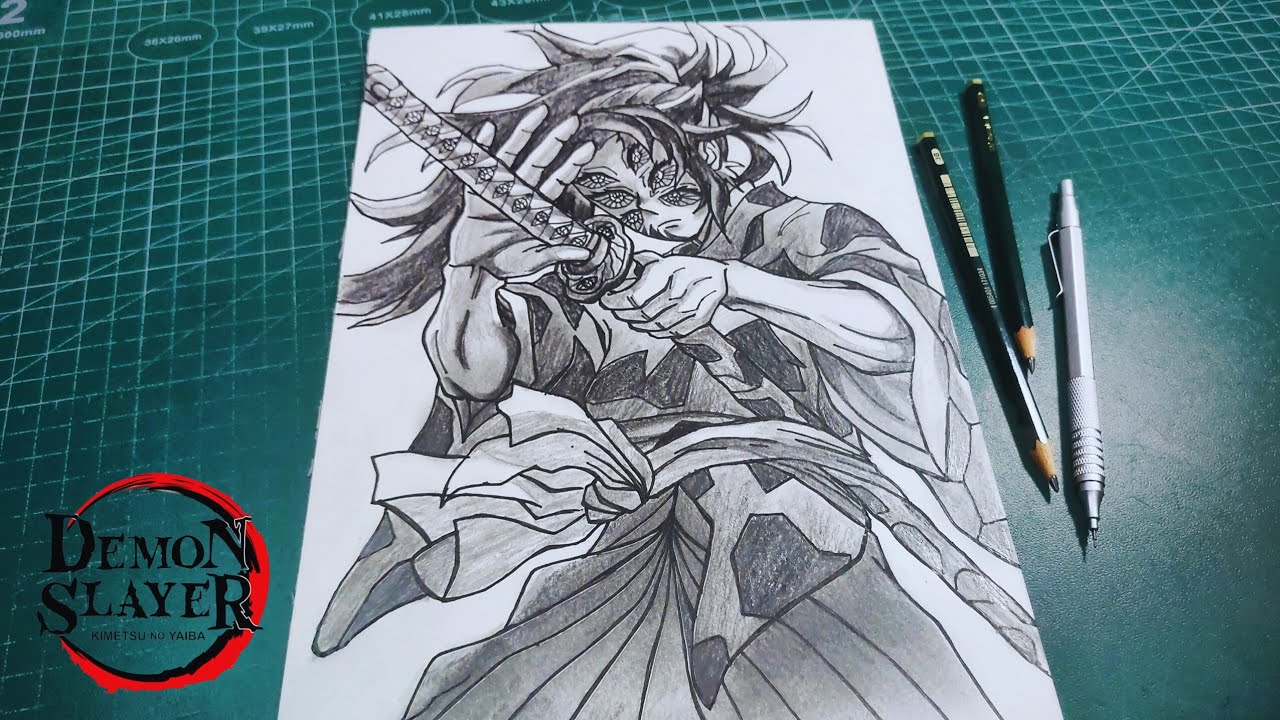 How to draw Kokushibo | Demon Slayer | Anime drawing step by step - YouTube