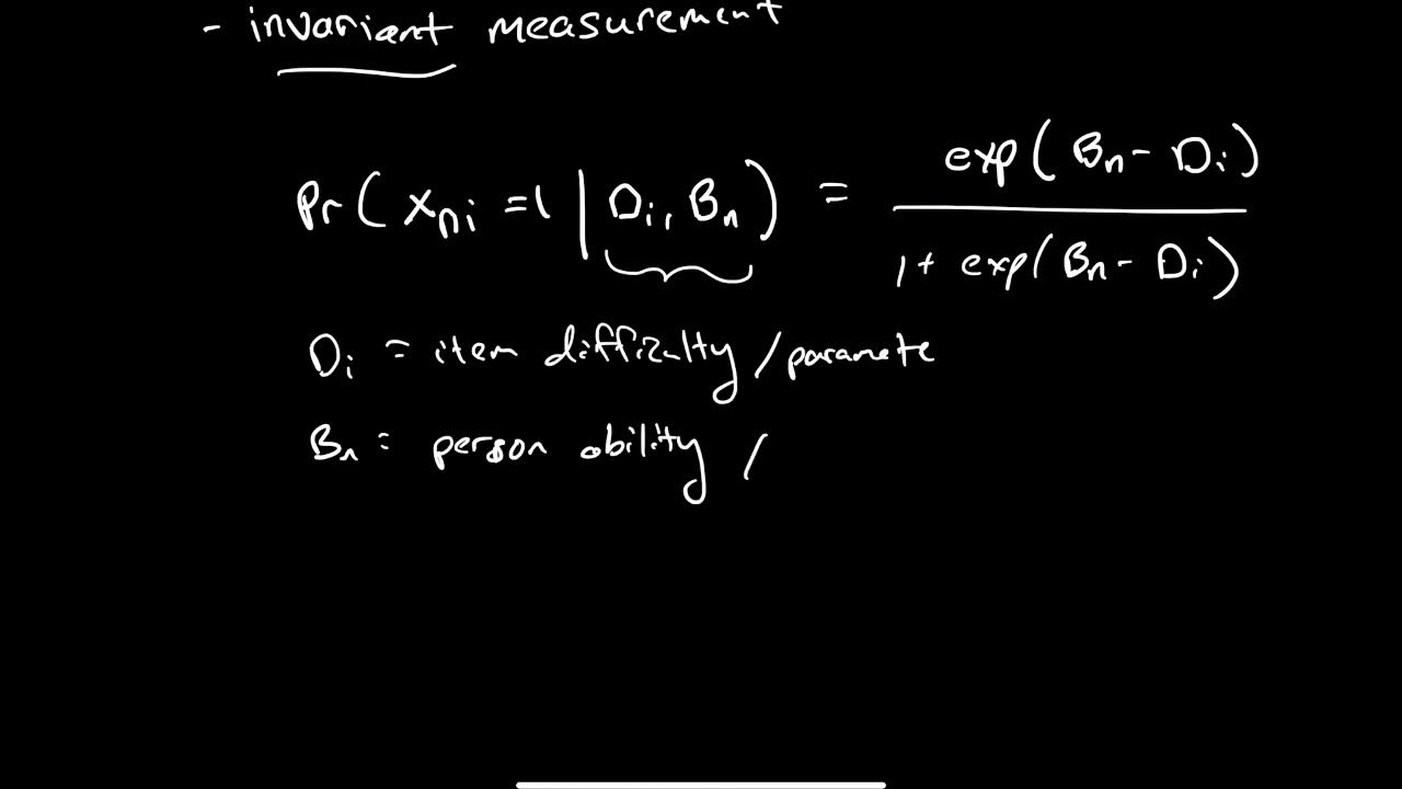 Introduction to the Rasch Model - YouTube