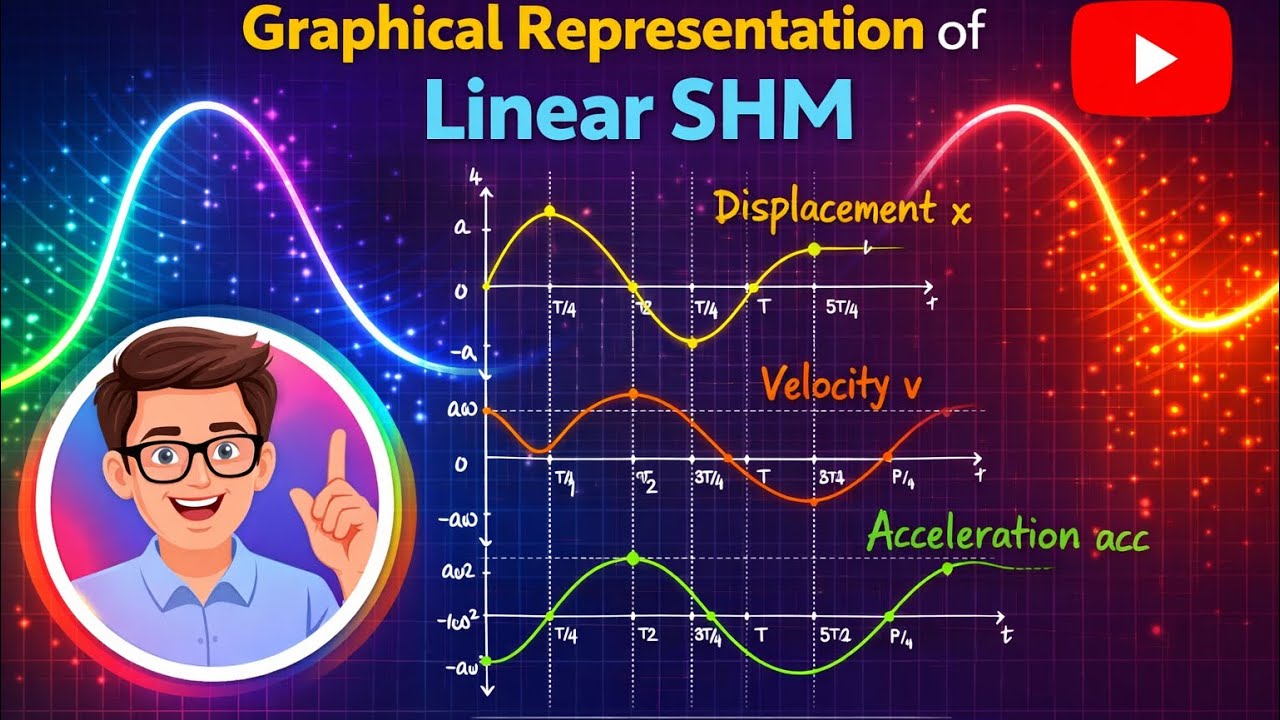 Graphical Representation of Linear SHM | Particle Beginning From Mean ...