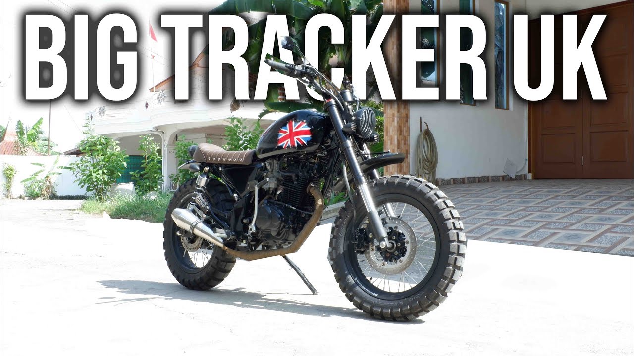 CUSTOM HONDA TIGER JADI BADASS BIG TRACKER - YouTube