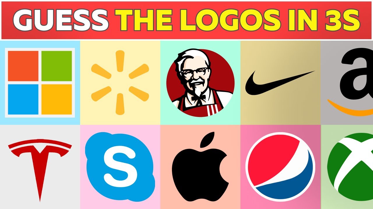 Guess 15 Logos in 3 Seconds | Logo Quiz | Quiz Challenge - YouTube